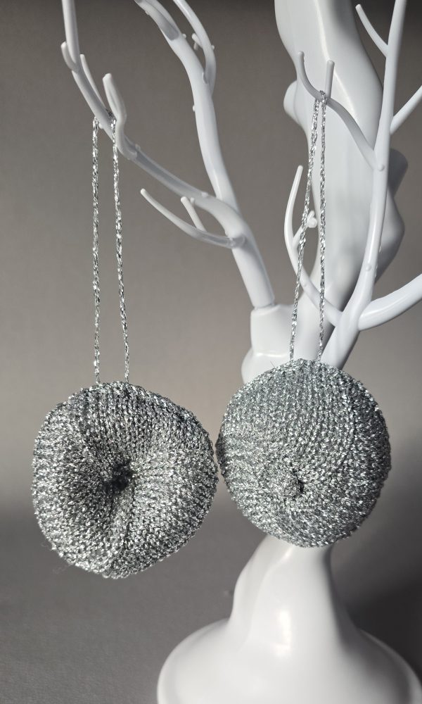 Limited Edition - Bright Silver Christmas Boobles Tree Decorations ...